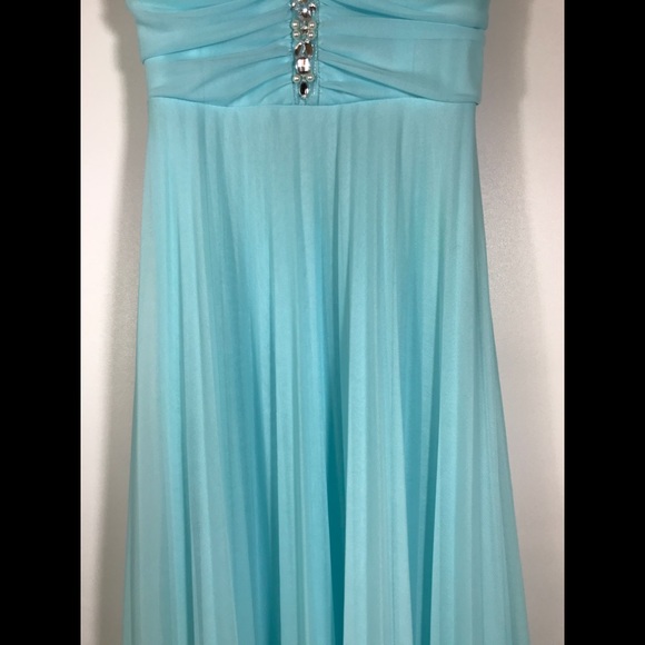 Speechless | Dresses | Speechless Turquoise Strapless Prom Dress | Poshmark